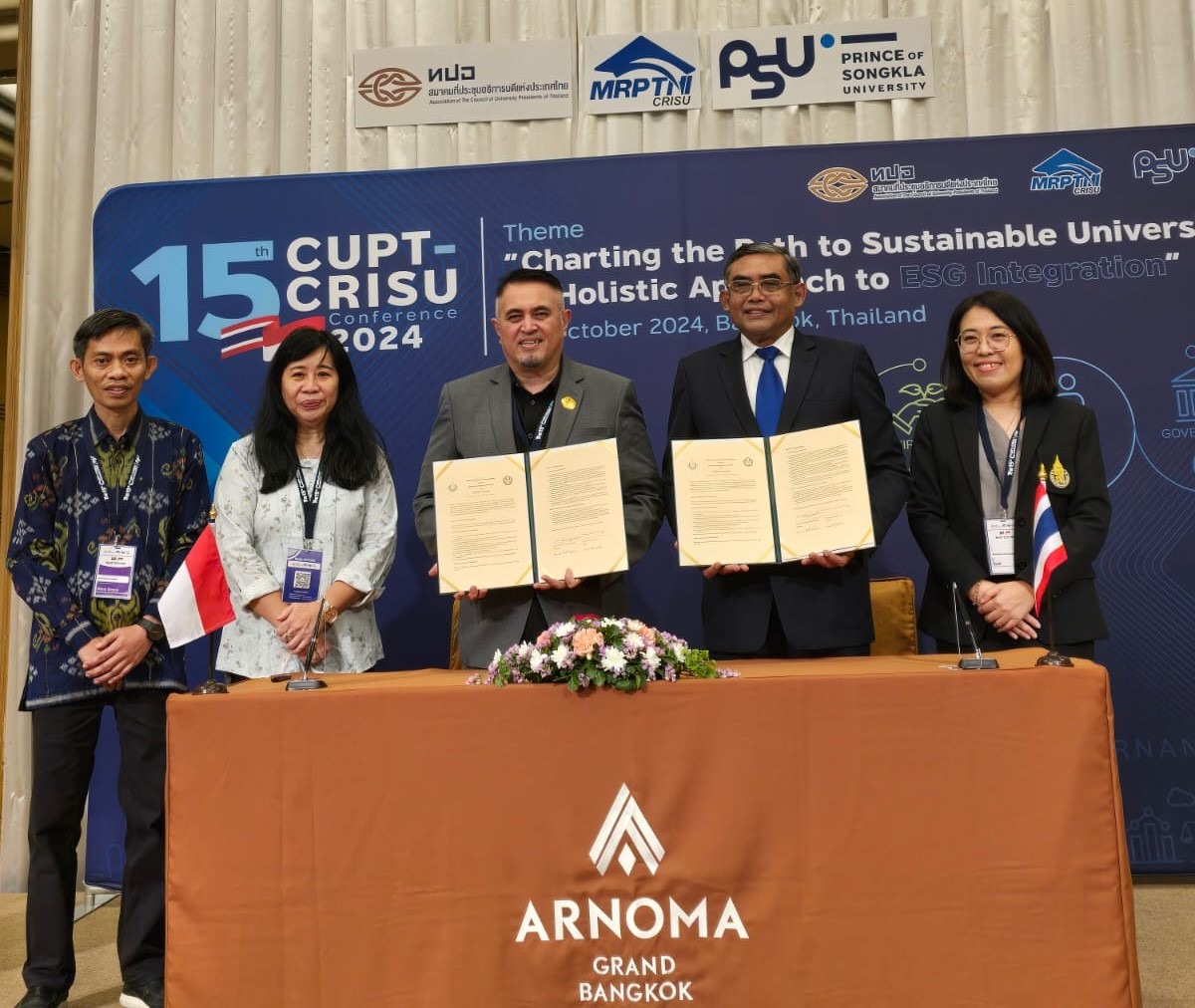 Tim Untad Ikuti The 15th CUPT - CRISU Conference 2024 di Bangkok - Thailand - Universitas Tadulako