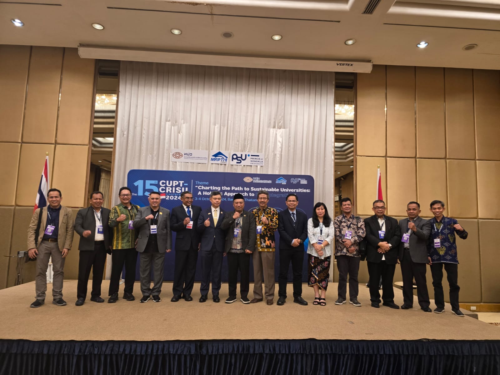 Tim Untad Ikuti The 15th CUPT - CRISU Conference 2024 di Bangkok - Thailand - Universitas Tadulako