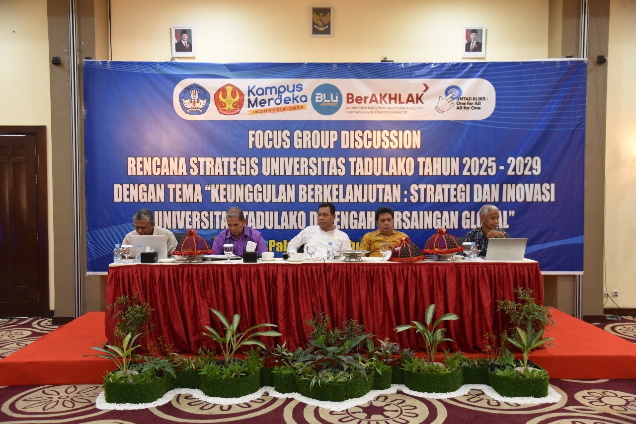 Untad Selenggarakan FGD Terkait Strategi Untad Tahun 2025-2029 ...