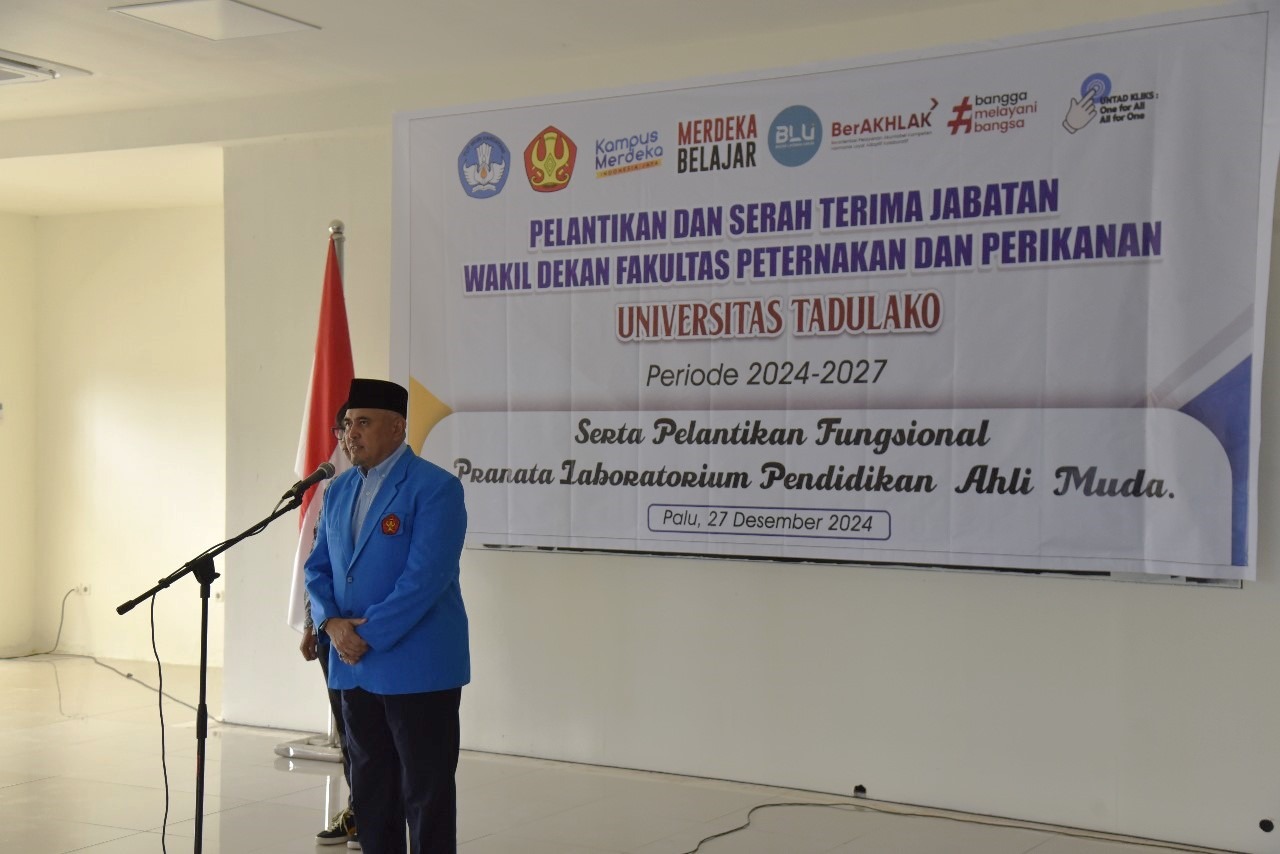 Rektor Lantik Wakil Dekan Fakultas Peternakan & Perikanan Untad Periode 2024 - 2027 ...