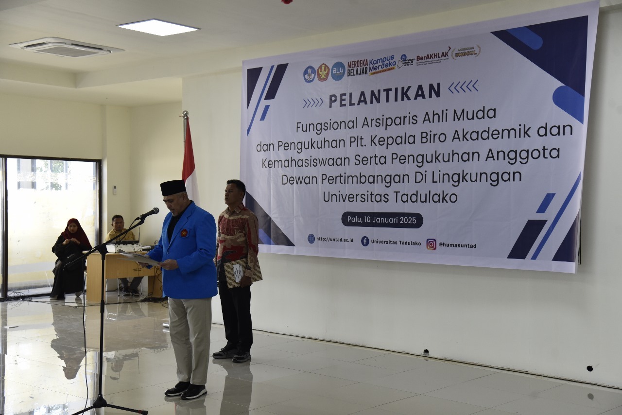 Rektor Lantik Pejabat Fungsional, Plt. Kepala Biro Akademik ...