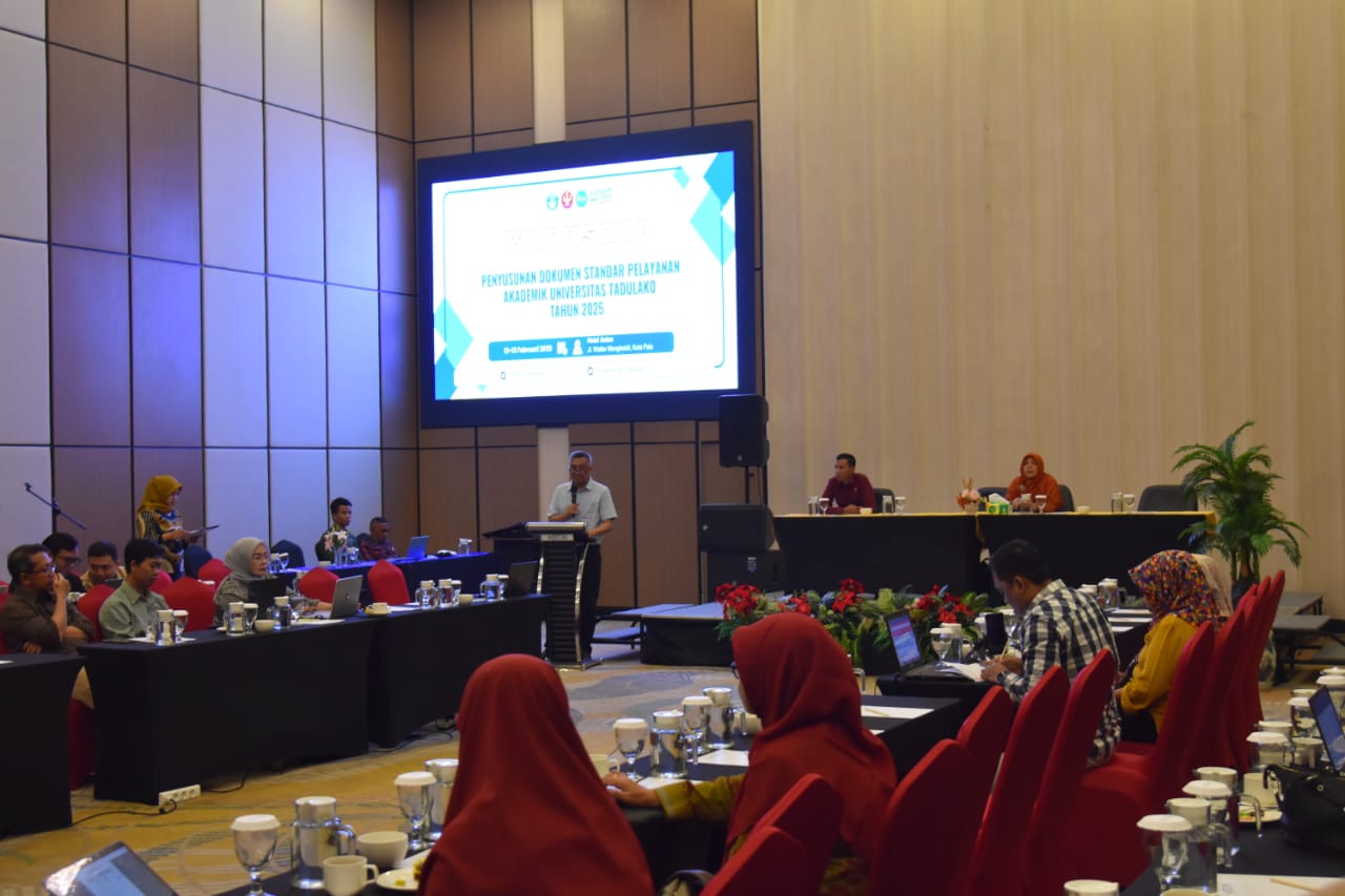 BAK Gelar Workshop Penyusunan Dokumen Standar Pelayanan Akademik Untad Tahun 2025 - Universitas ...
