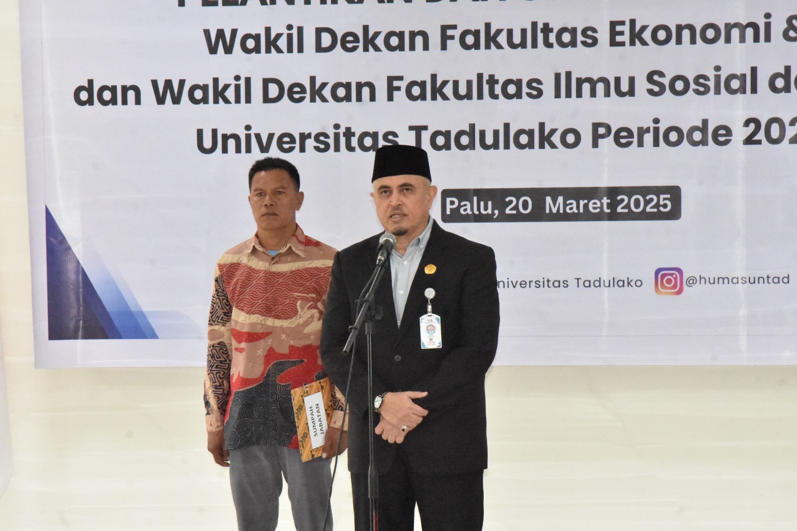 Rektor Lantik Wakil Dekan FEB dan FISIP Universitas Tadulako Periode ...