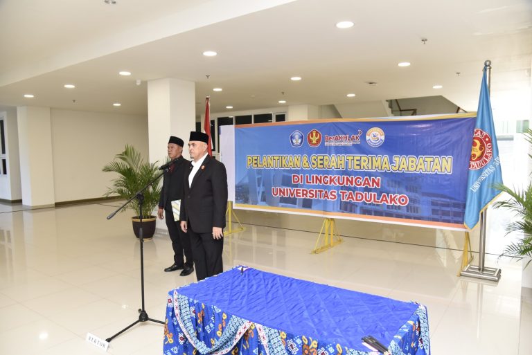Rektor Untad Lantik Dekan FK dan Direktur RS Tadulako - Universitas ...